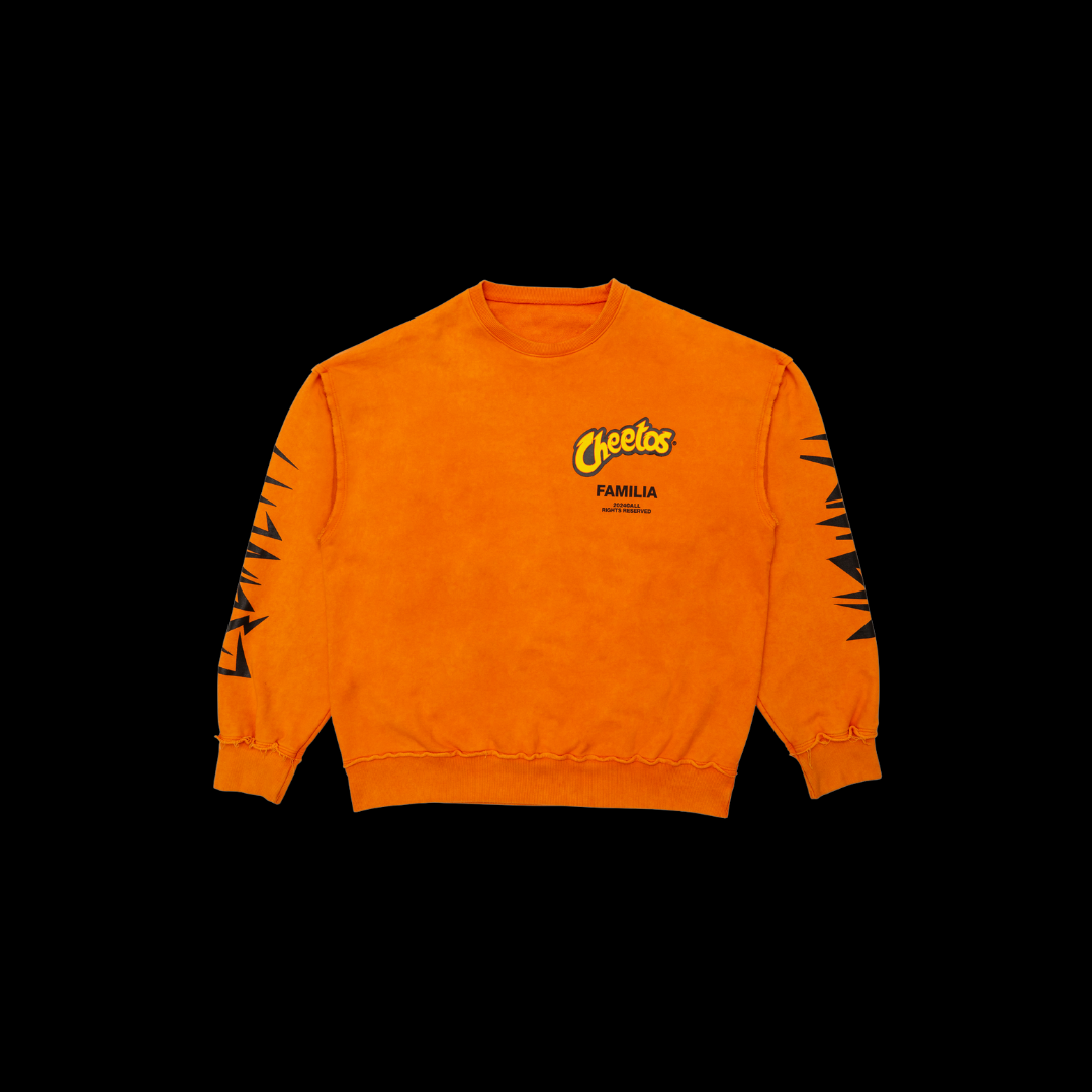 J BALVIN X CHEETOS LA FAMILIA CREWNECK ORANGE – J Balvin