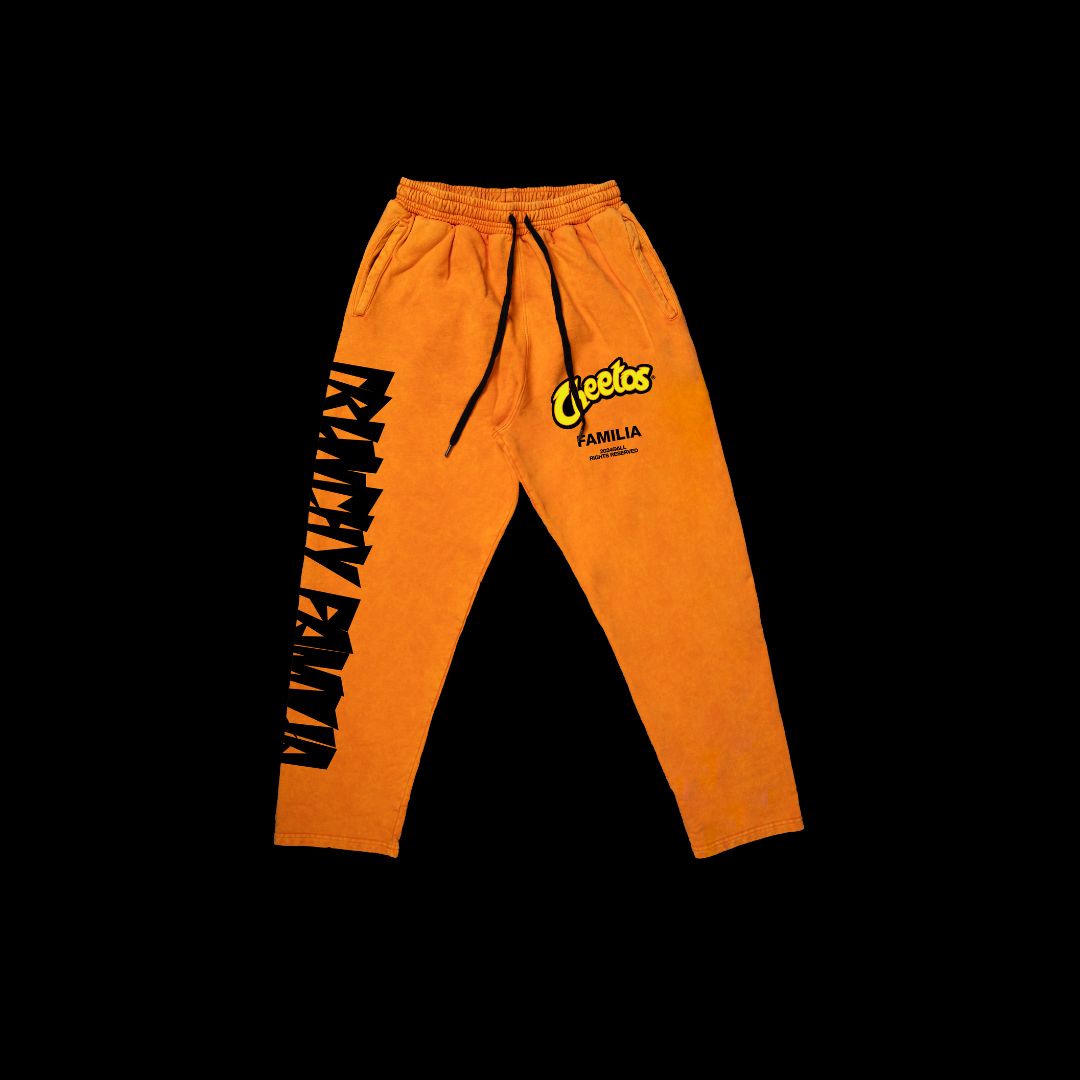 J BALVIN X CHEETOS LA FAMILIA SWEATPANTS ORANGE – J Balvin